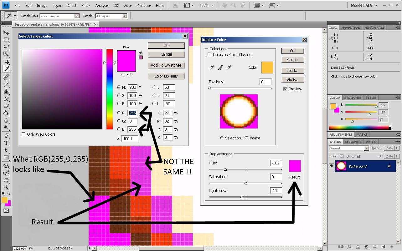 PhotoshopForums How Do I Replace A Color In Photoshop Cs4 